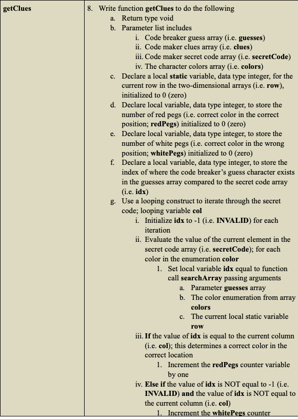 Solved Tasks Activity mastermind.c main 1. Copy C source | Chegg.com