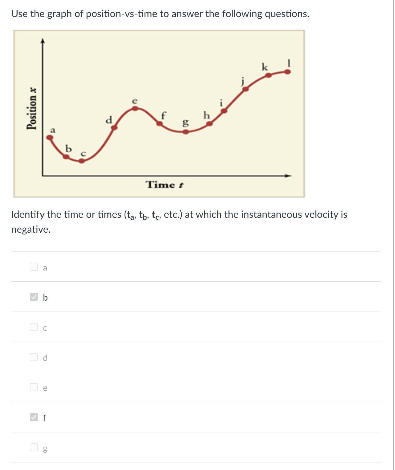 Solved Use the graph of position-vs-time to answer the | Chegg.com