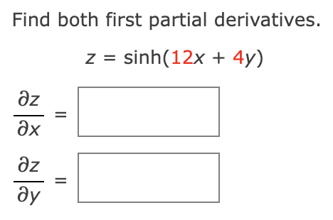 Solved Find both first partial derivatives. | Chegg.com