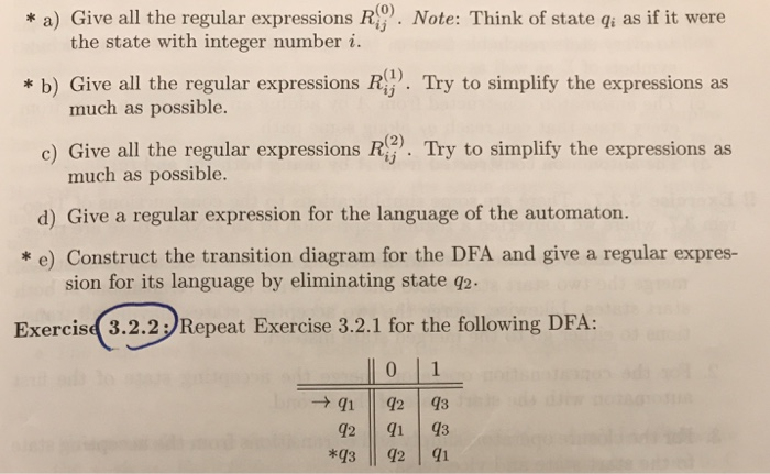 Solved * a) Give all the regular expressions R Note: Think | Chegg.com