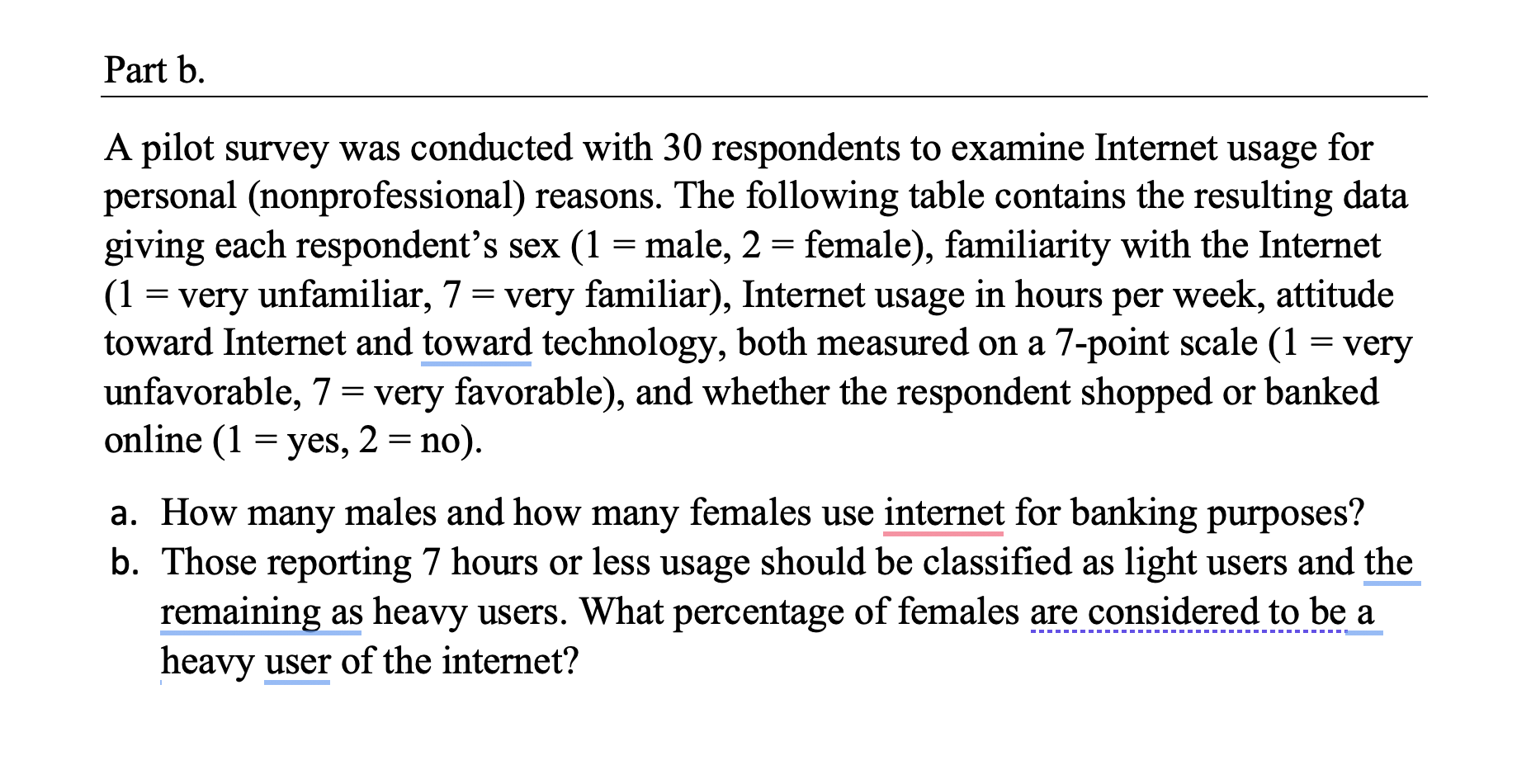 Solved Part b. ﻿Use Excel for this and show steps how to get | Chegg.com
