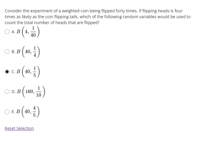 Solved Consider the experiment of a weighted coin being | Chegg.com