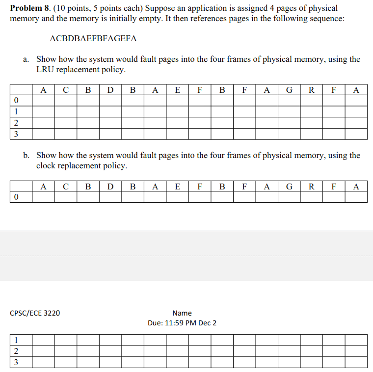 Solved Problem 8. (10 points, 5 points each) Suppose an | Chegg.com Solved Problem 8. (10 points, 5 points each) Suppose an | Chegg.com