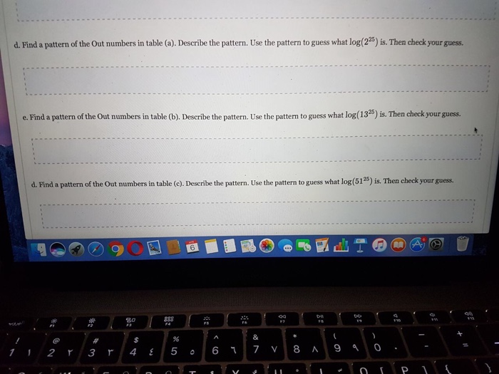 Solved Logs 1 (due in 2 days) Use your calculator to fill in | Chegg.com