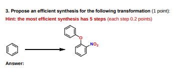 Solved 3. Propose an efficient synthesis for the following | Chegg.com