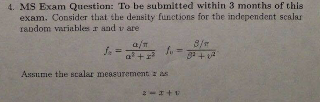 Solved 4. MS Exam Question: To be submitted within 3 months | Chegg.com