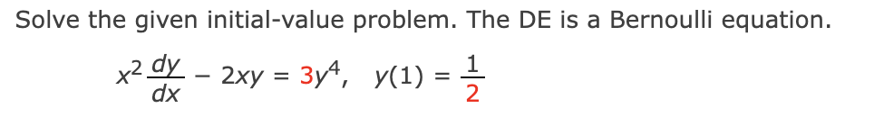 Solved Solve the given initial-value problem. The DE is a | Chegg.com