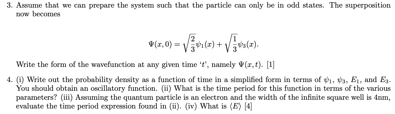 Solved Consider a quantum particle of mass ' m ' trapped in | Chegg.com