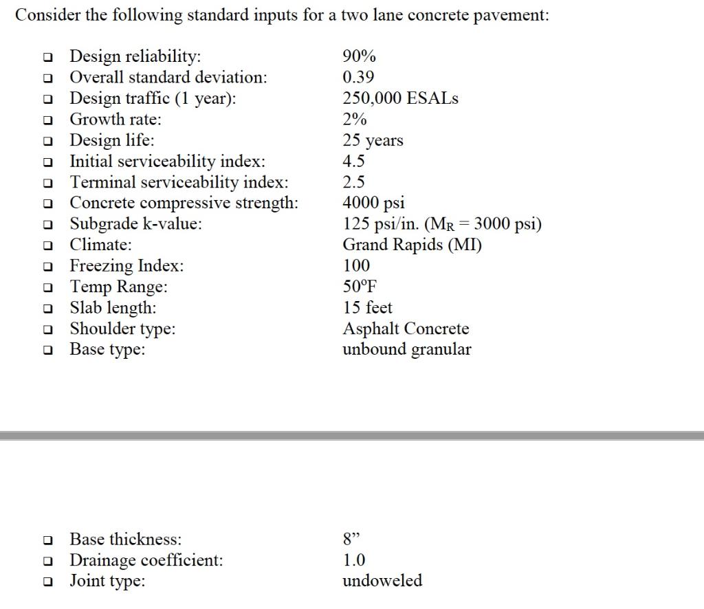 Solved Determine the PCC thickness based on the standard | Chegg.com