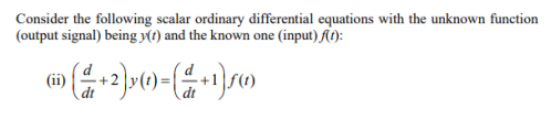 Solved Consider the following scalar ordinary differential | Chegg.com