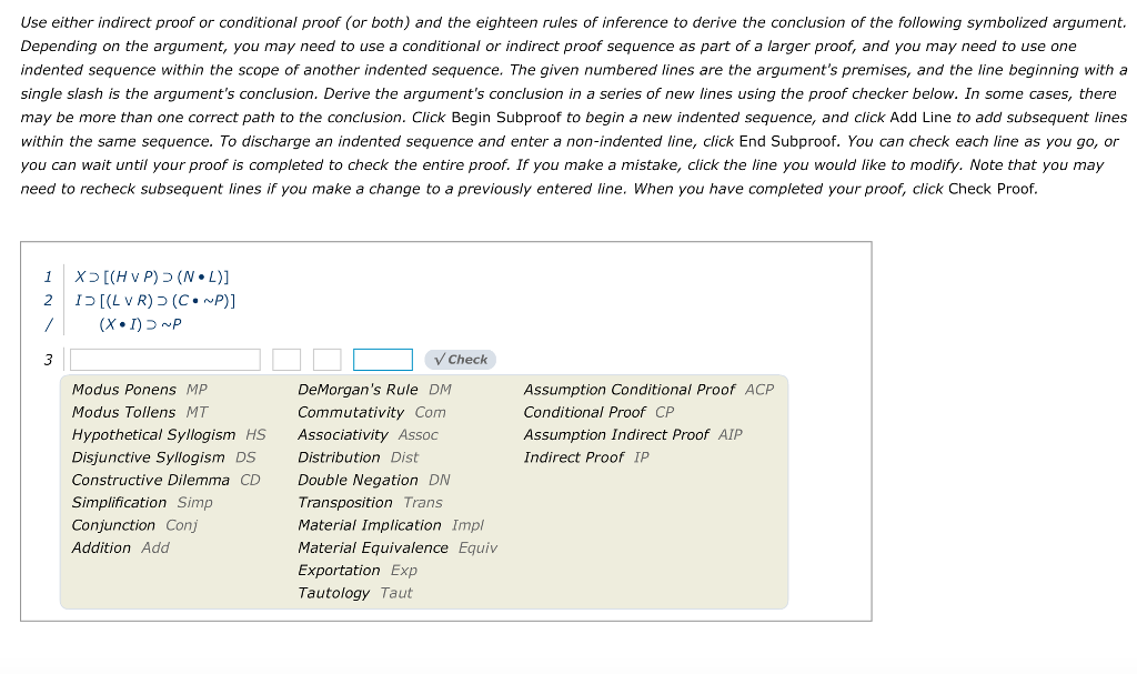 Solved Natural Deduction Practice Conditional and Indirect | Chegg.com