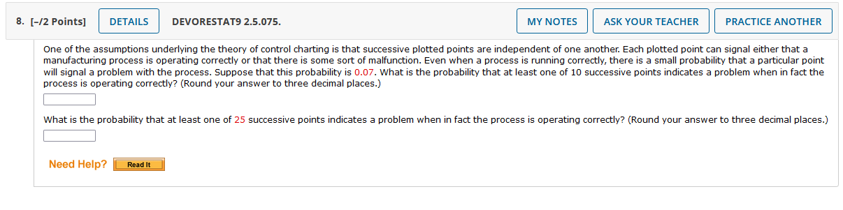 Solved One of the assumptions underlying the theory of | Chegg.com