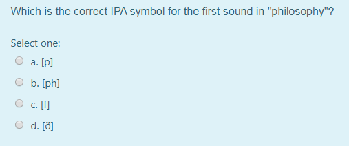 Solved Which is the correct IPA symbol for the first sound | Chegg.com