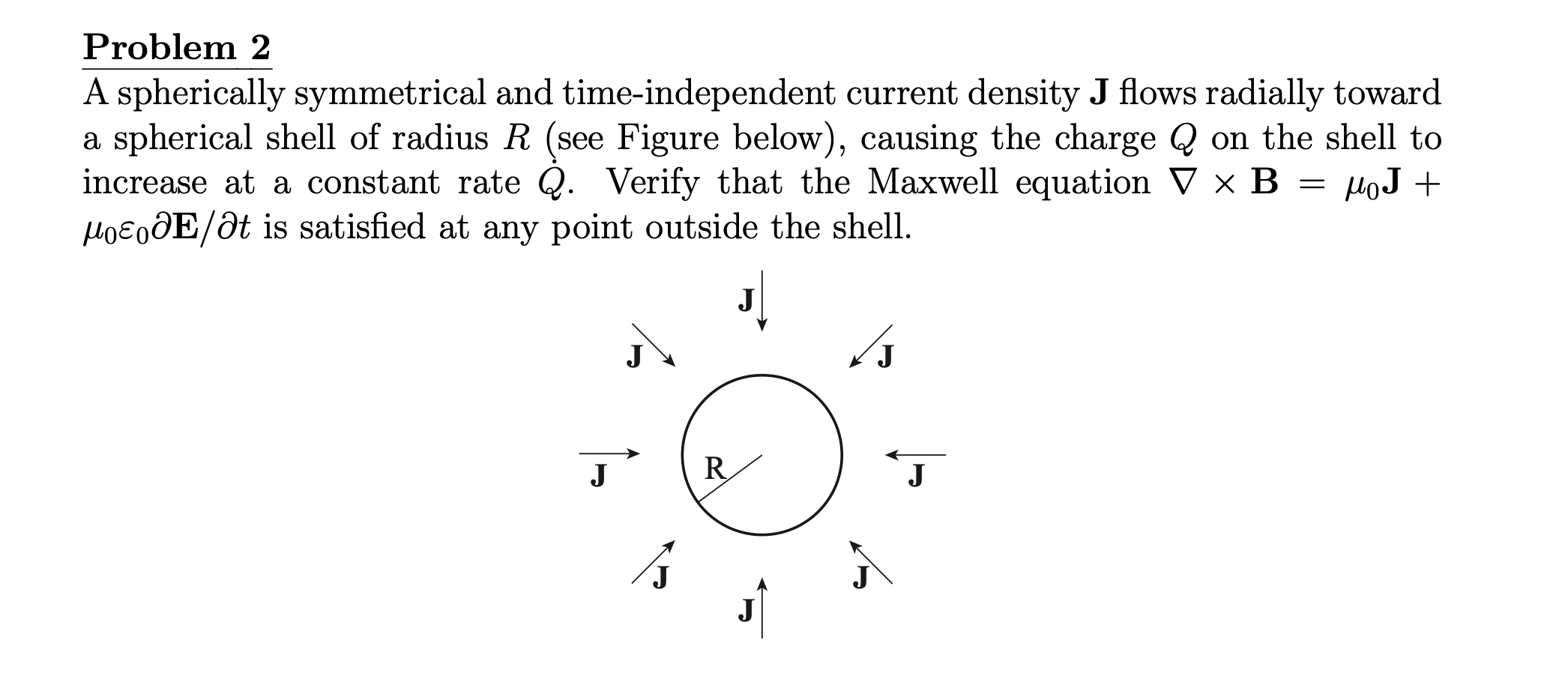 Solved = Problem 2 A spherically symmetrical and | Chegg.com