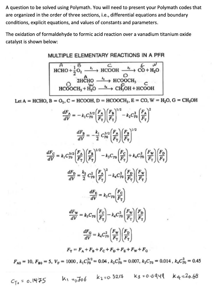 A question to be solved using Polymath. You will need | Chegg.com
