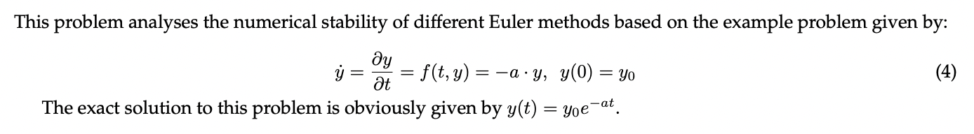 Solved This problem analyses the numerical stability of | Chegg.com