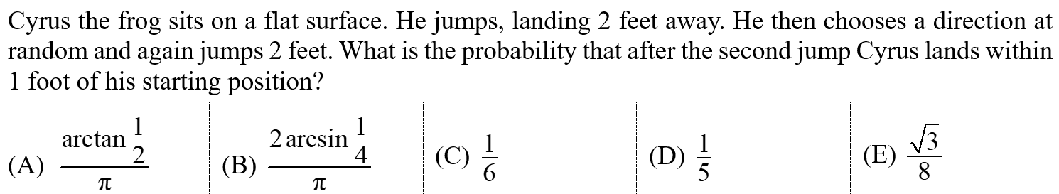 Solved Cyrus the frog sits on a flat surface. He jumps, | Chegg.com