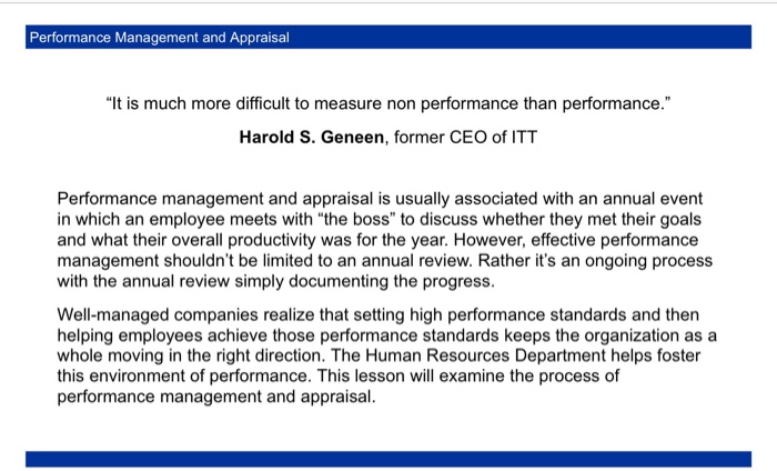 Solved Read the performance appraisal clichés provided | Chegg.com