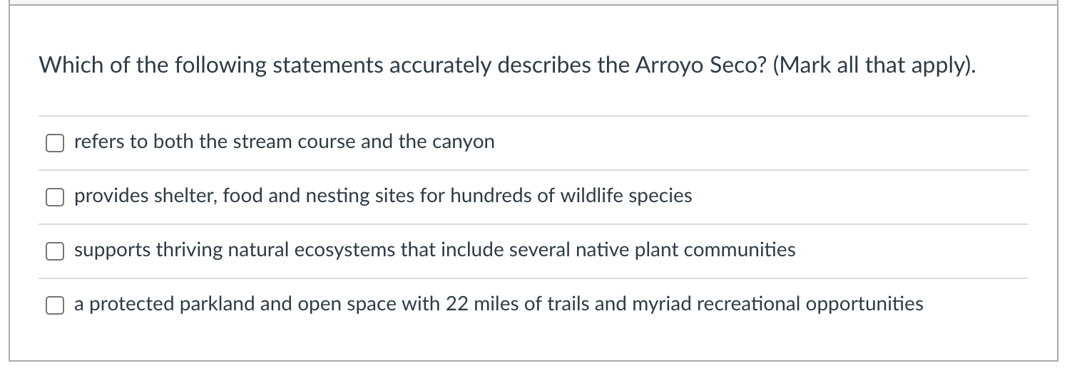 Solved Which of the following plant communities at the | Chegg.com