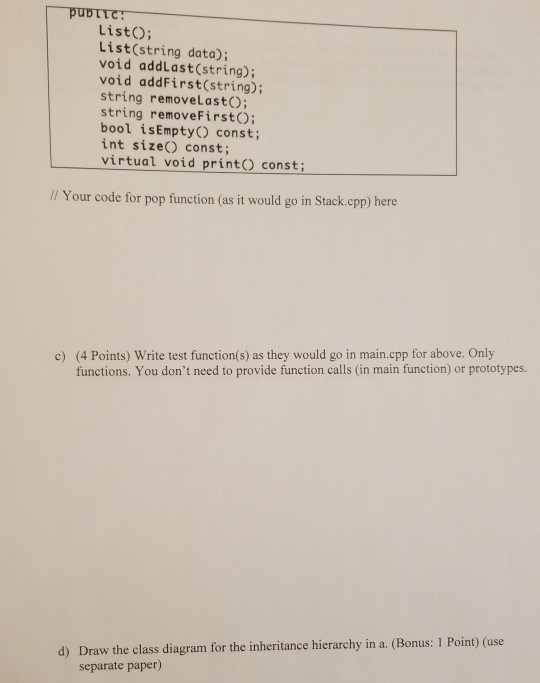 Solved C++ thank you | Chegg.com