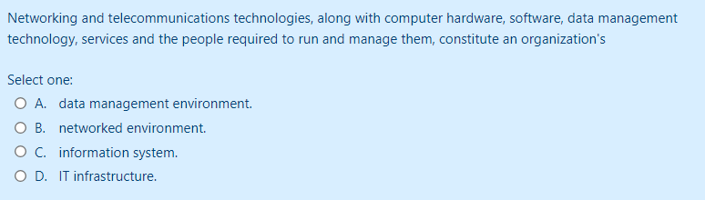 Solved Networking and telecommunications technologies, along | Chegg.com