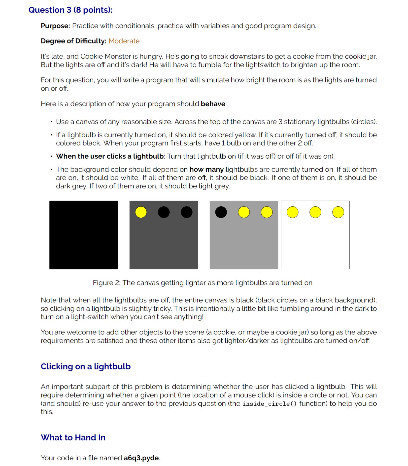 Solved Question 3 (8 points): Purpose: Practice with | Chegg.com