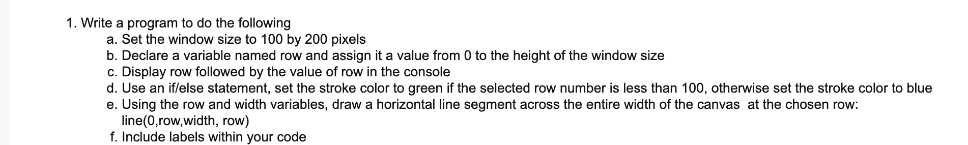 1. Write a program to do the following a. Set the | Chegg.com