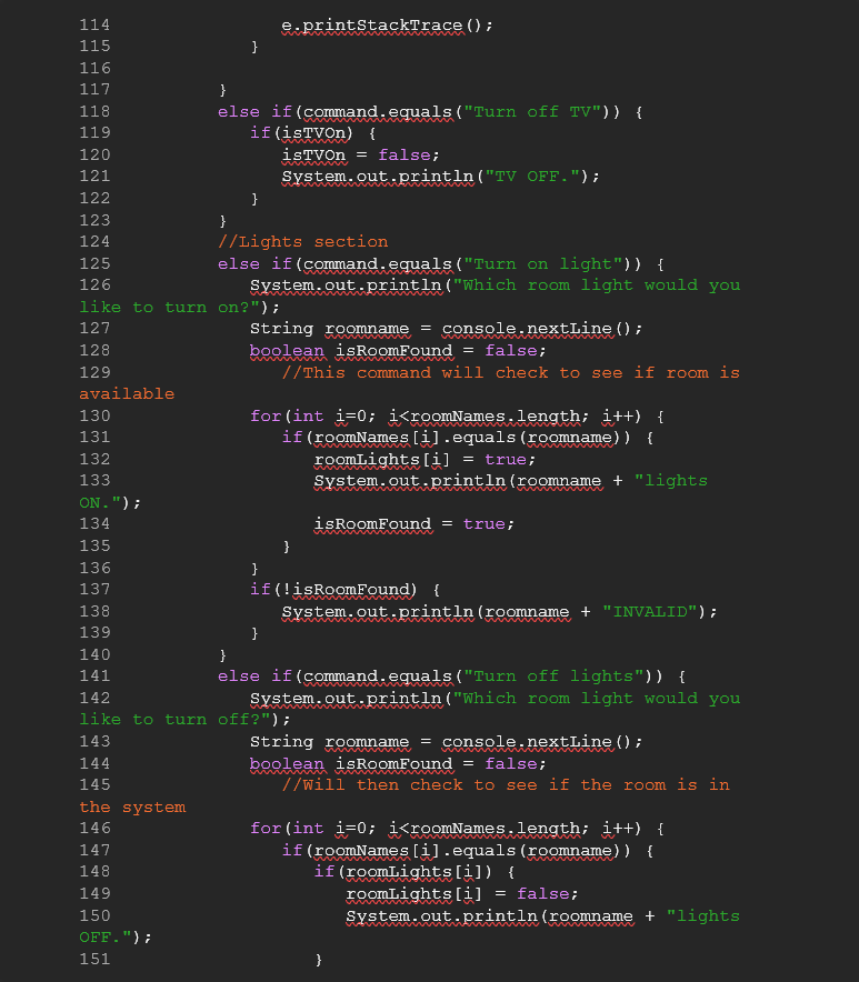 Solved Programming Assignment 2 - Smart Home continued You | Chegg.com