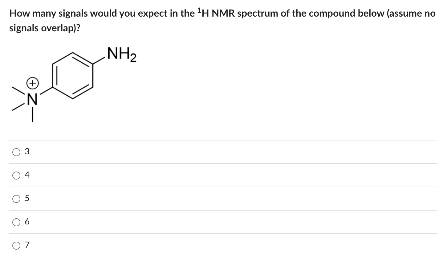 Solved How many signals would you expect in the 1H NMR | Chegg.com