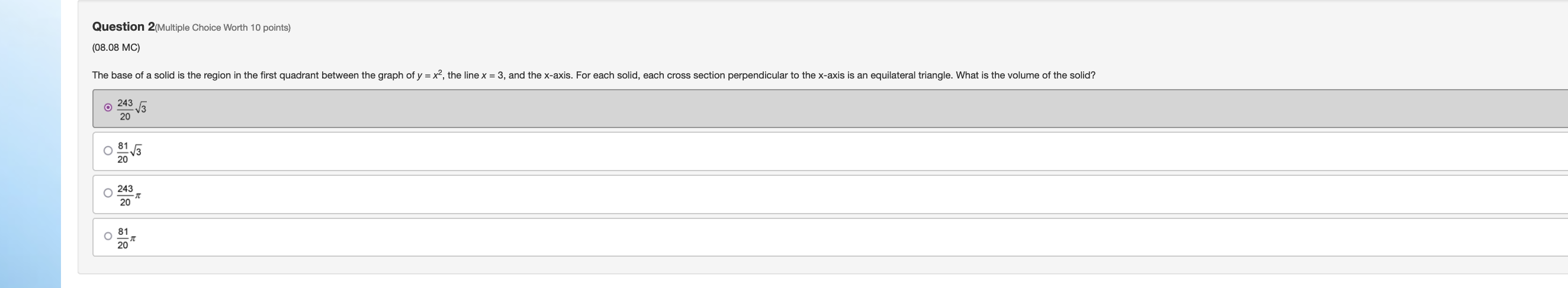 Solved Question 10(Multiple Choice Worth 10 points) (08.07 | Chegg.com