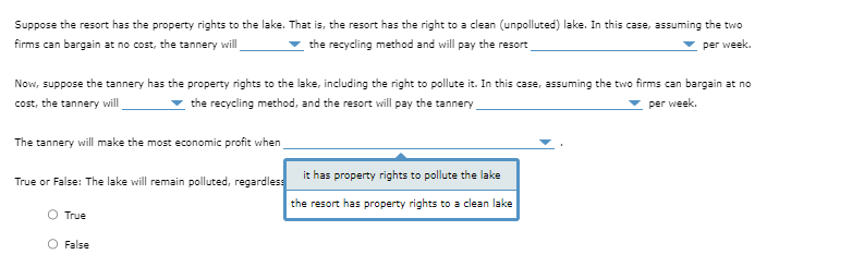 Solved 8. The effects of property rights on achieving | Chegg.com