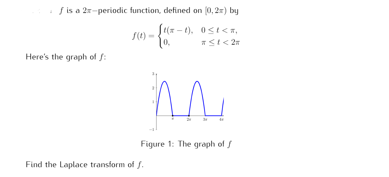 Solved 1 f is a 2n-periodic function, defined on (0,25) by | Chegg.com