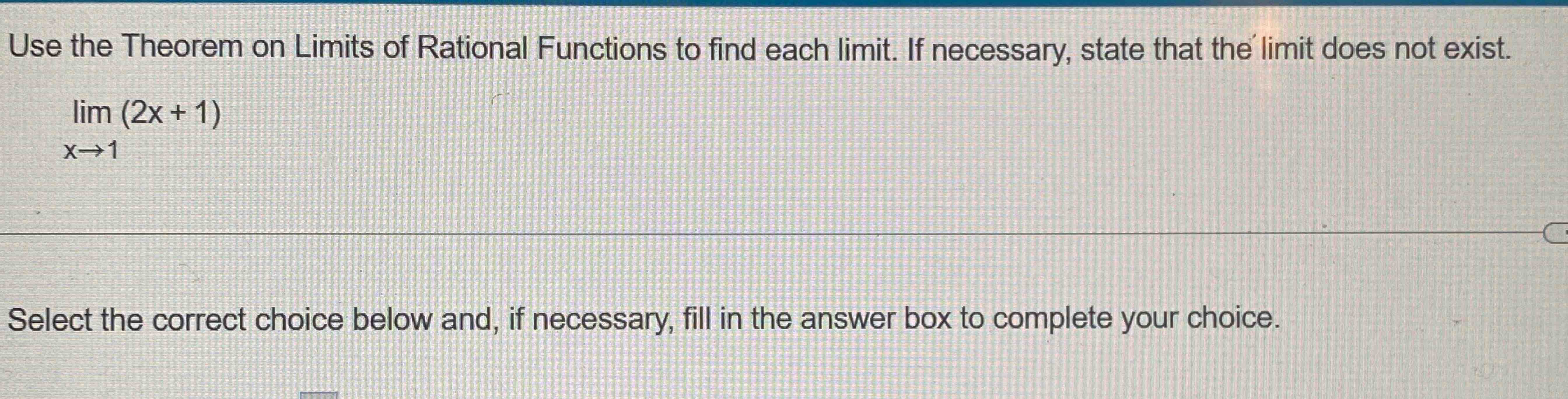 Solved Use the Theorem on Limits of Rational Functions to | Chegg.com