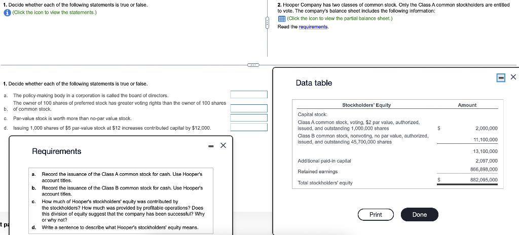 Solved 1. Decide whether each of the following statements is | Chegg.com