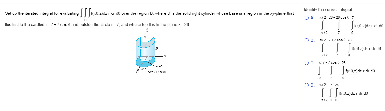 Solved Set up the iterated integral for evaluating SS | Chegg.com