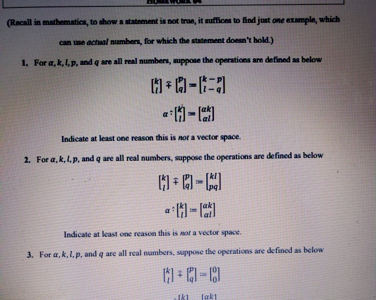 Solved (Recall in mathematics, to show a statement is not | Chegg.com