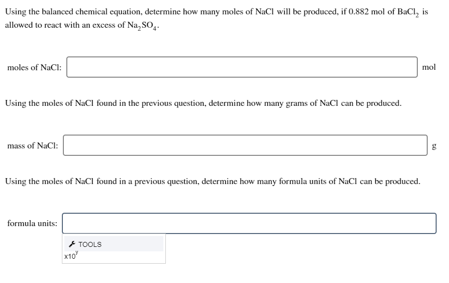 Solved Using the balanced chemical equation, determine how | Chegg.com