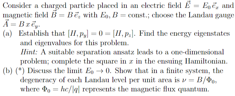Solved Consider a charged particle placed in an electric | Chegg.com