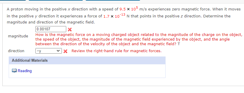 Solved A Proton Moving In The Positive X Direction With A