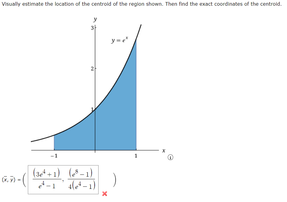 Solved Visually estimate the location of the centroid of the | Chegg.com