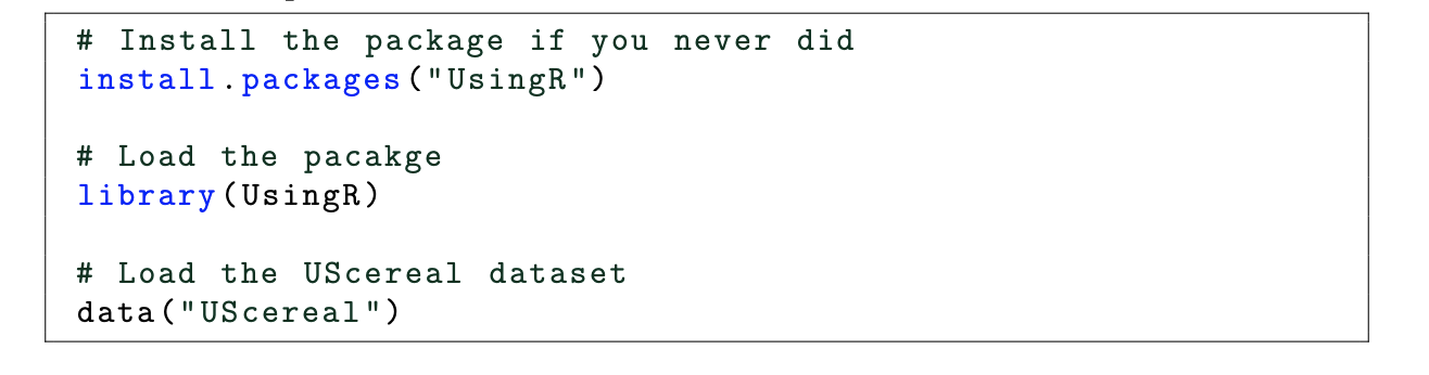 Solved # Install the package if you never did install. | Chegg.com