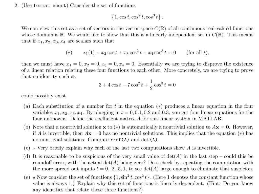 Solved Looking mostly for part (a), if someone could create | Chegg.com