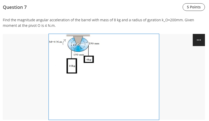 Solved Question 7 5 Points Find the magnitude angular | Chegg.com