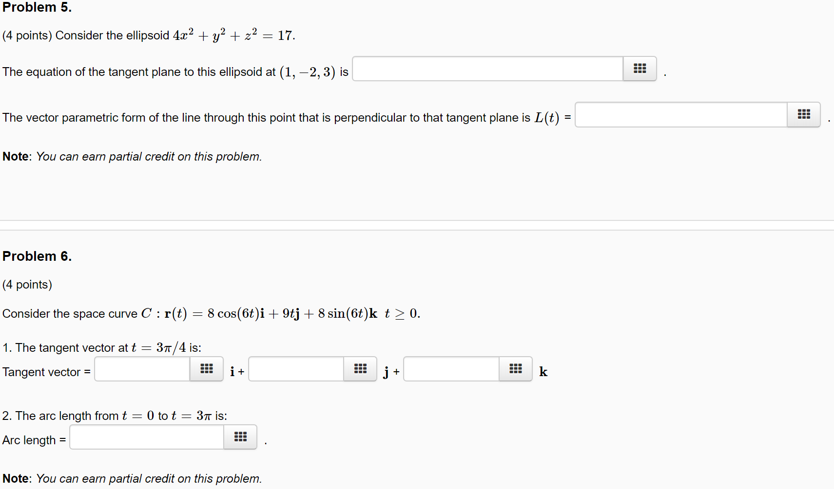 Solved Problem 5. (4 points) Consider the ellipsoid 4x2 + y2 | Chegg.com