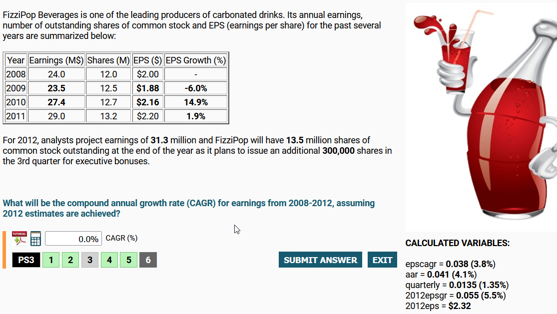 Solved FizziPop Beverages is one of the leading producers of | Chegg.com