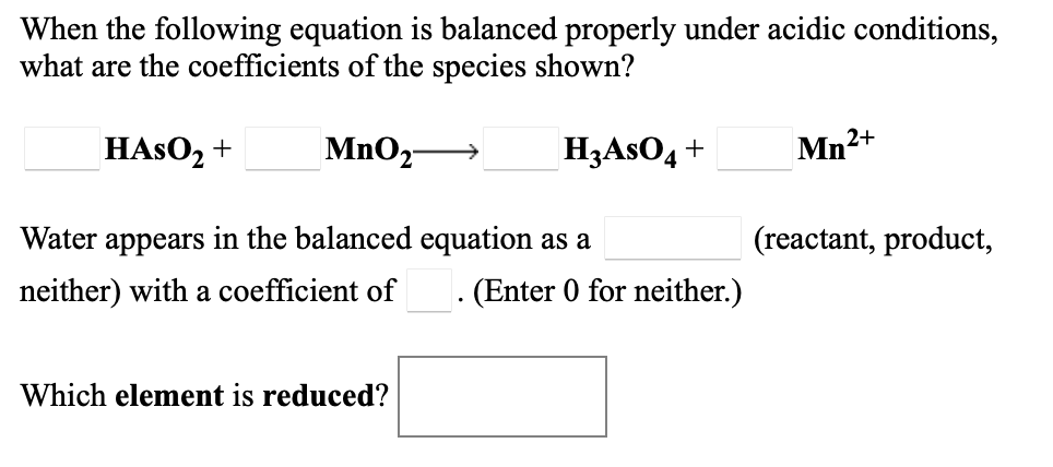 Solved When the following equation is balanced properly | Chegg.com