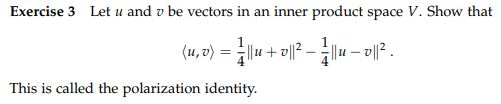 Solved Let u and v be vectors in an inner product space V. | Chegg.com