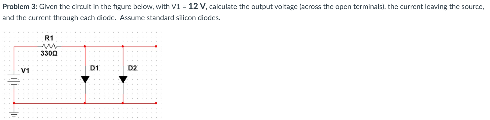 Problem 3: Given the circuit in the figure below, | Chegg.com