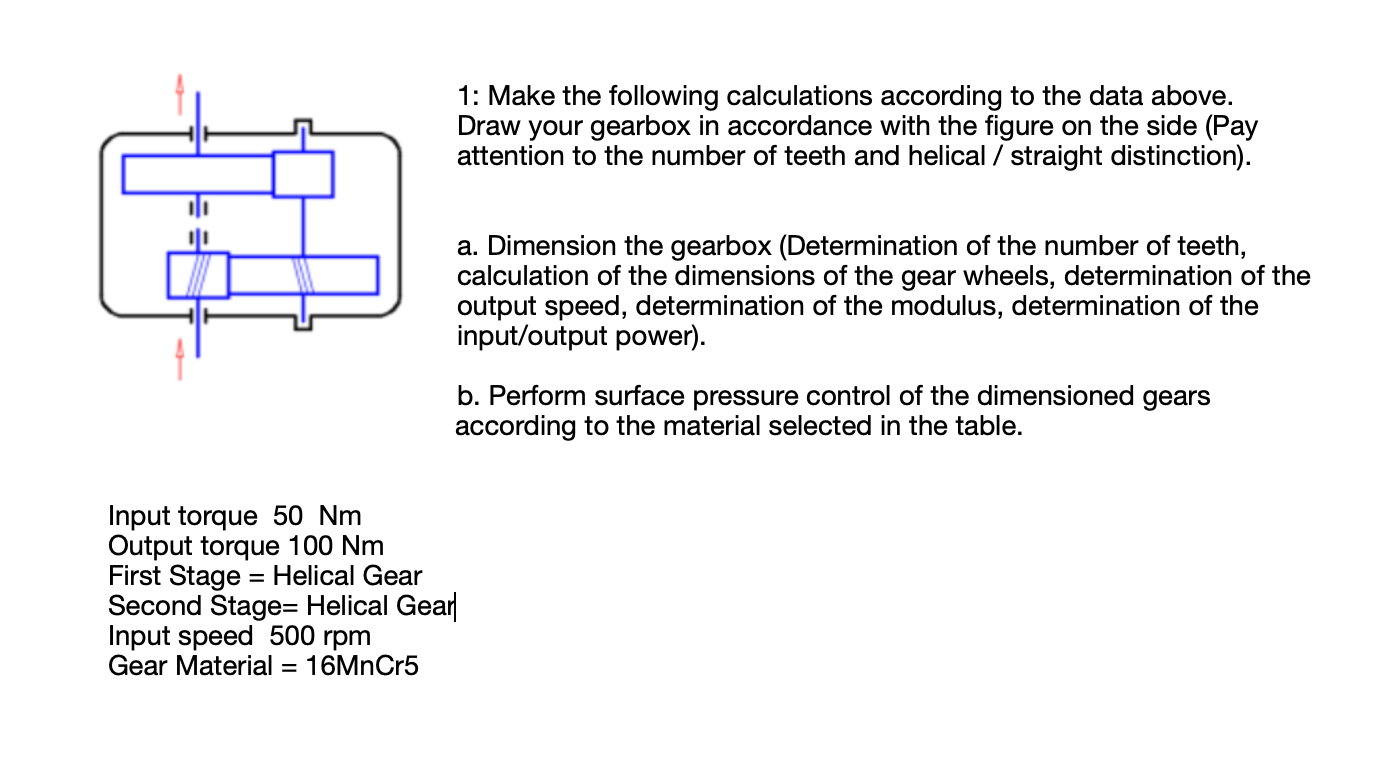 1: Make the following calculations according to the | Chegg.com