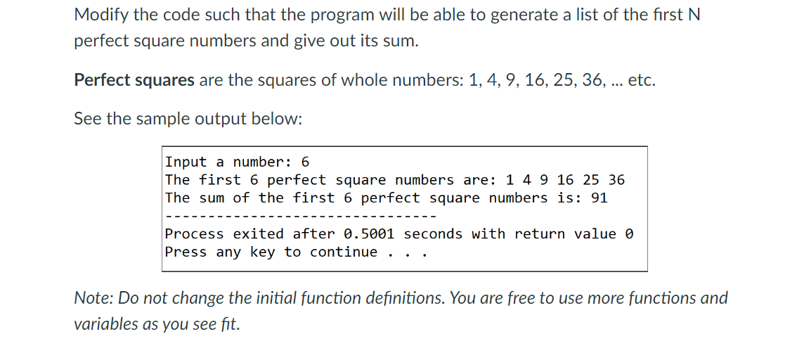 Solved #include bool isPerfectSquare(int x){ | Chegg.com